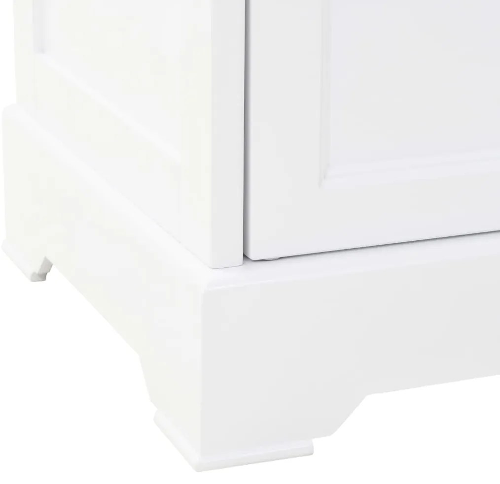 vidaXL Marketos Kredenc se 4 dvířky z MDF a borového dřeva 80 x 40 x 180 cm