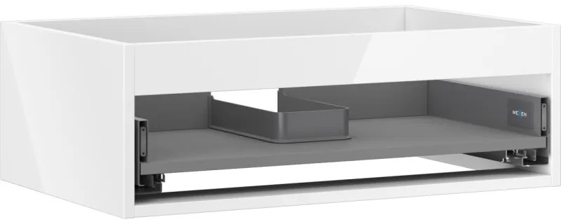 Mexen Box-A, závěsná skříňka 70 cm, 1 zásuvka, bílá lesklá, 91AX0-0700-235-1-00