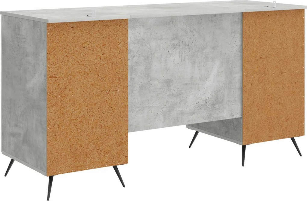 Stůl Betonově šedá 142,5 x 50 x 75 cm Kompozitní dřevo 3414633