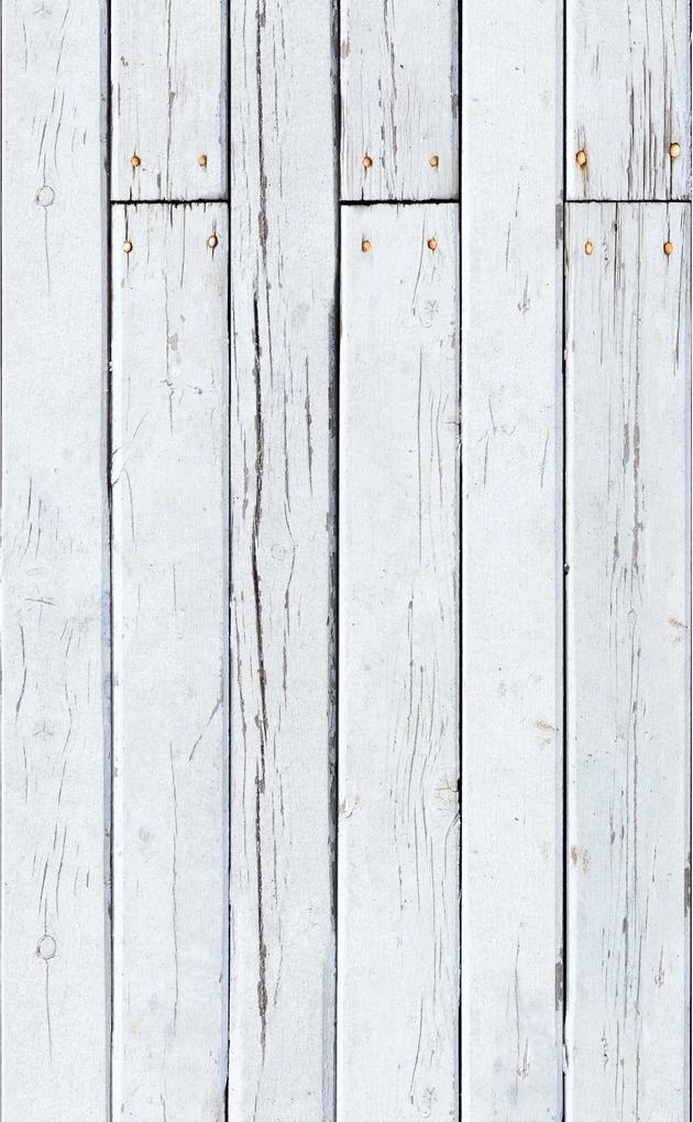 Fototapeta - Dřevěná prkna bílá 50x1000