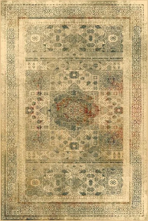 Kusový koberec vlněný Dywilan Superior Mamluk krémový béžový Rozměr: 170x235 cm