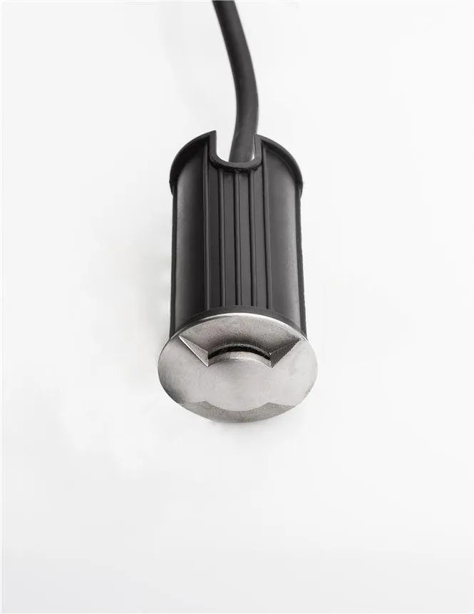 NV 9203112 Venkovní zapuštěné svítidlo do země BANG nikl satén hliník LED 1W 3000K IP67 100-240V 42st. vč. driveru - NOVA LUCE