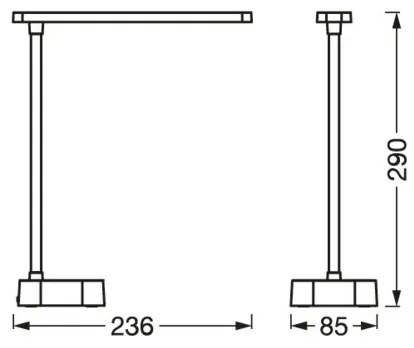 Ledvance - LED Stmívatelná dotyková stolní lampa PANAN LED/5,2W/5V 1200mAh