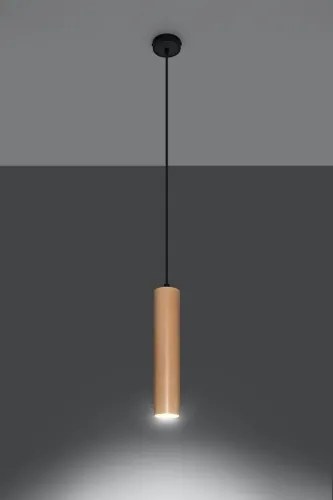Lustr SOLLUX Lino GU10 1x40W bez zdroje SL.0636 přírodní dřevo