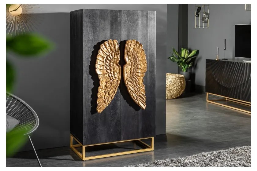 Massive home | Vysoká komoda Black Angel z masivního manga