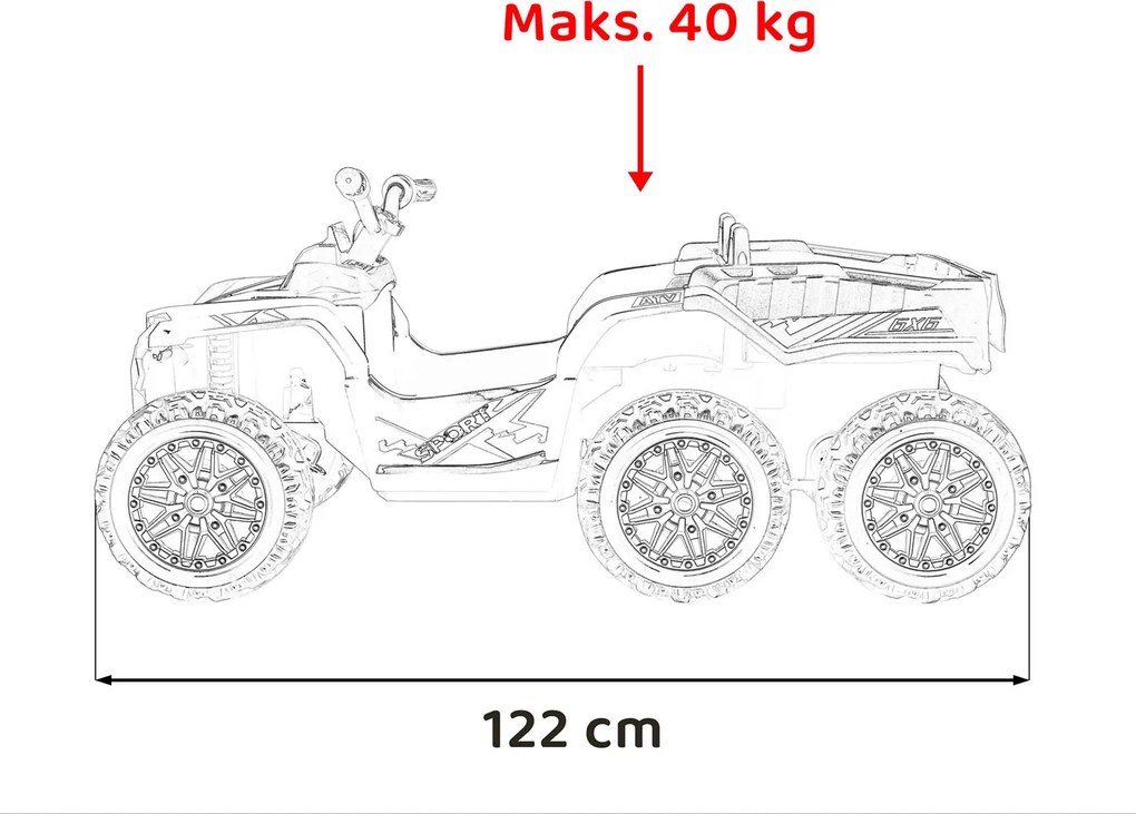 Ramiz Čtyřkolka Sport TX ATV červená
