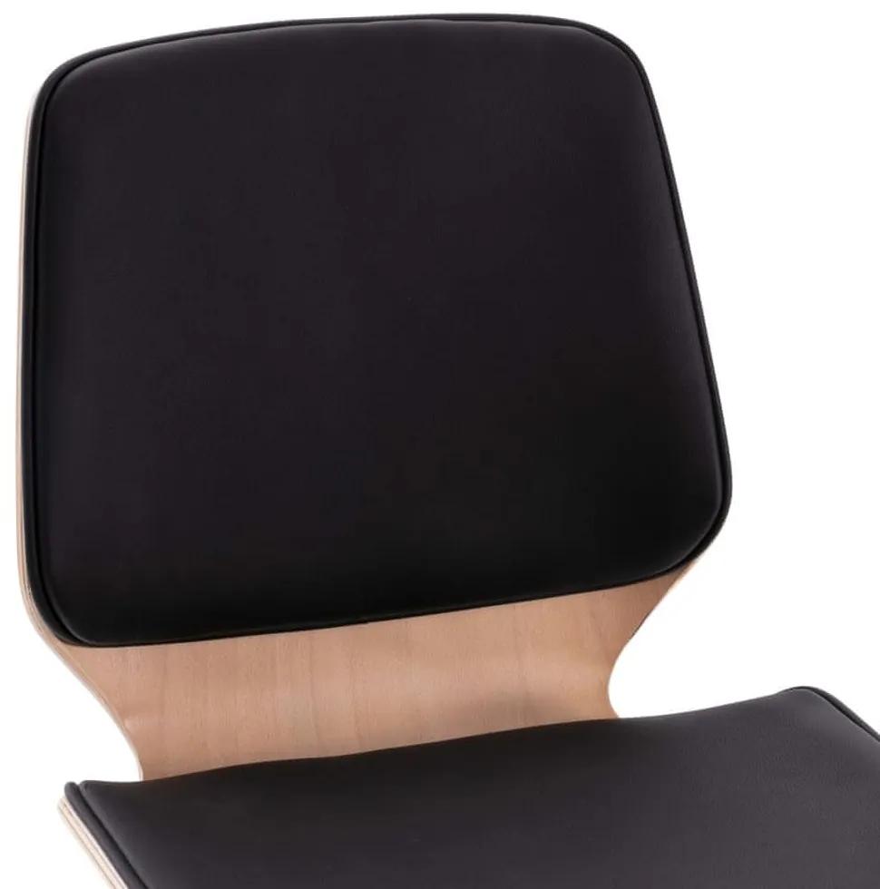 Petromila Jídelní židle 4 ks černé umělá kůže
