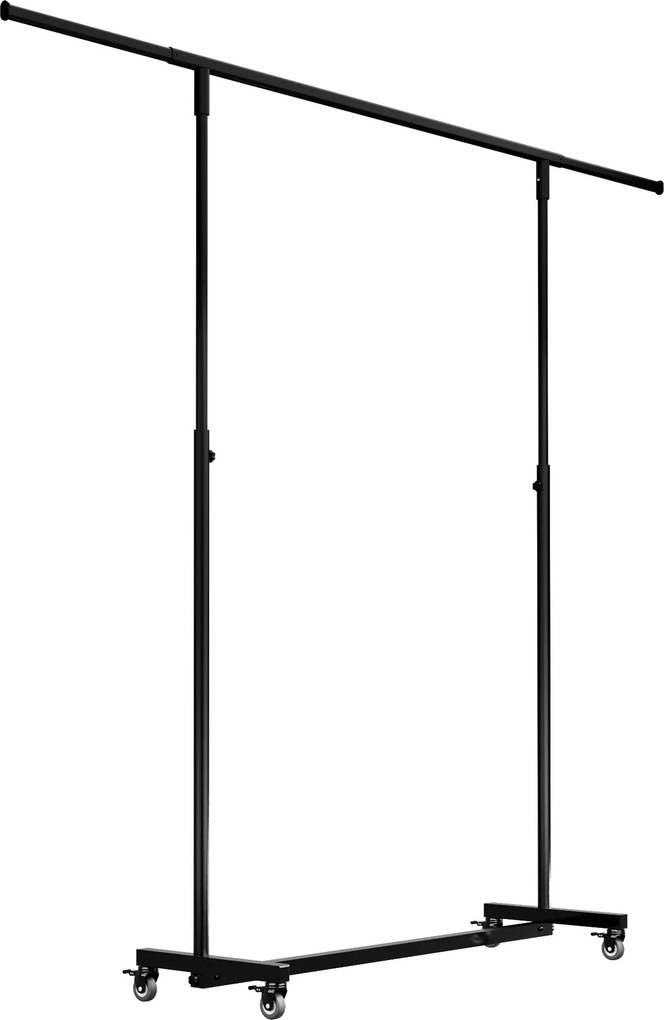 Věšák na oblečení s kolečky Soran 150x50x188 - černá