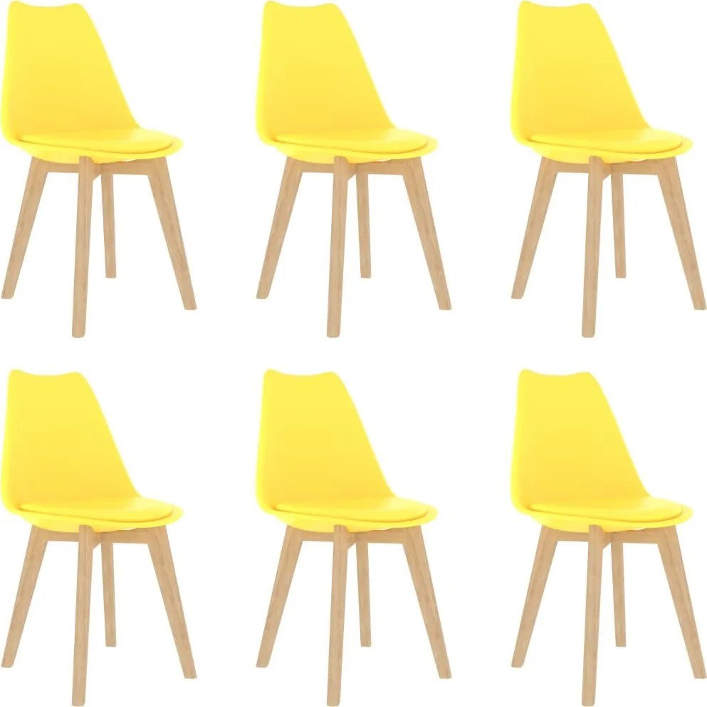 vidaXL Jídelní židle 6 ks plast [274852] Barva: Šedá