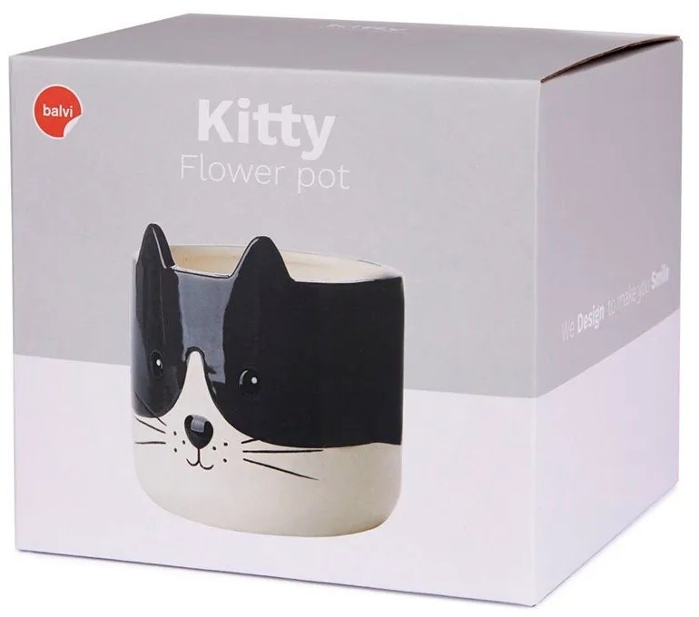 Keramický květináč ø 13,5 cm Kitty – Balvi
