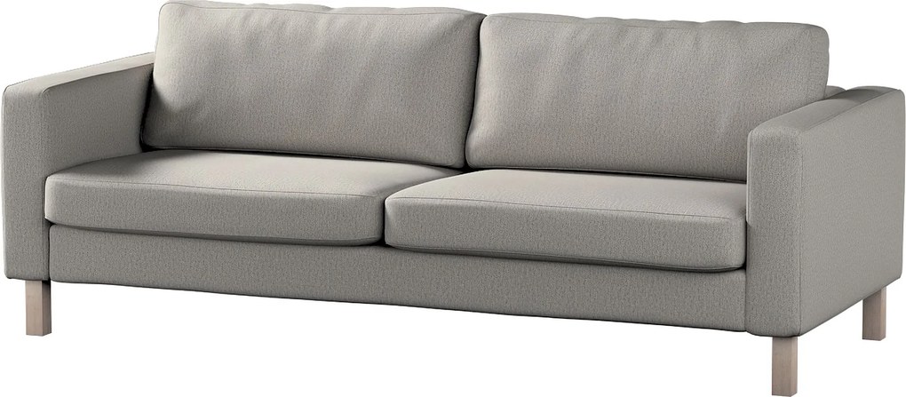 Potah na pohovku IKEA Karlstad 3-místná, nerozkládací, krátký barva šedá látka pletený vzor