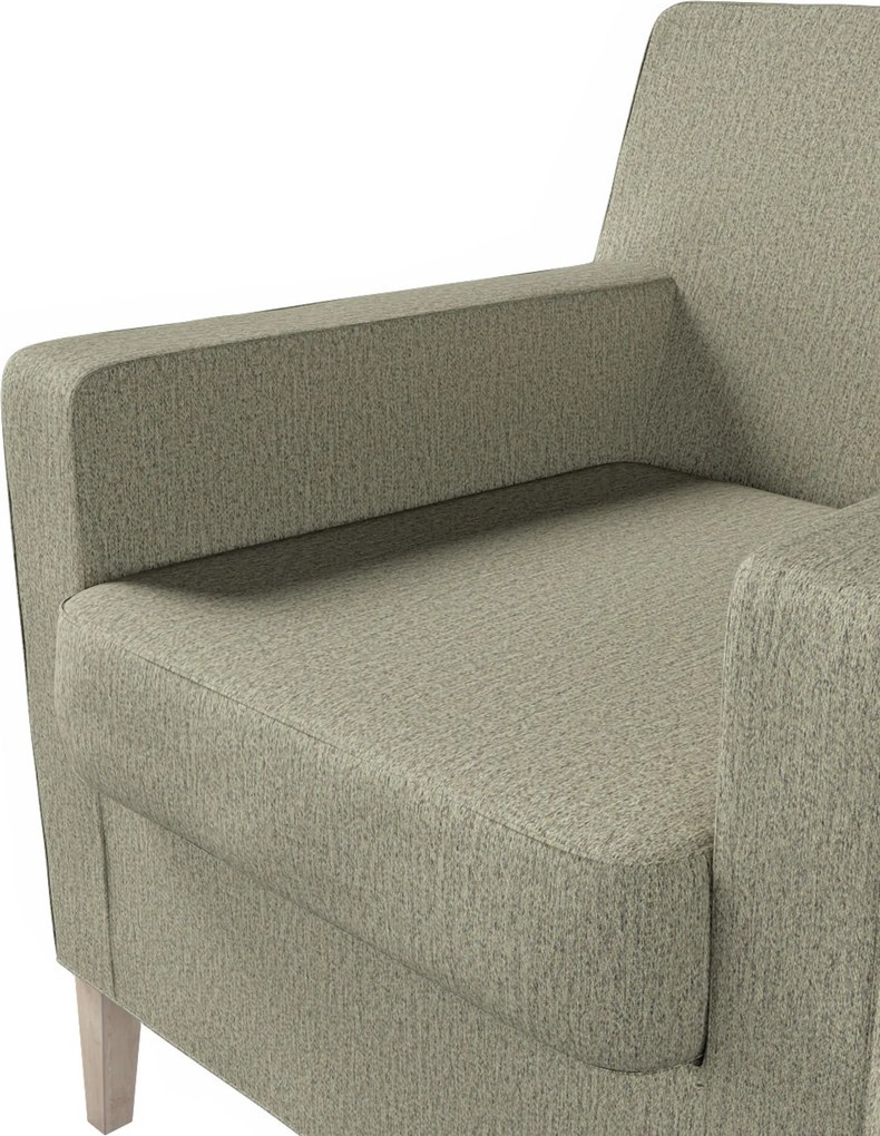 Potah na křeslo IKEA Karlstad barva béžová látka pletený vzor
