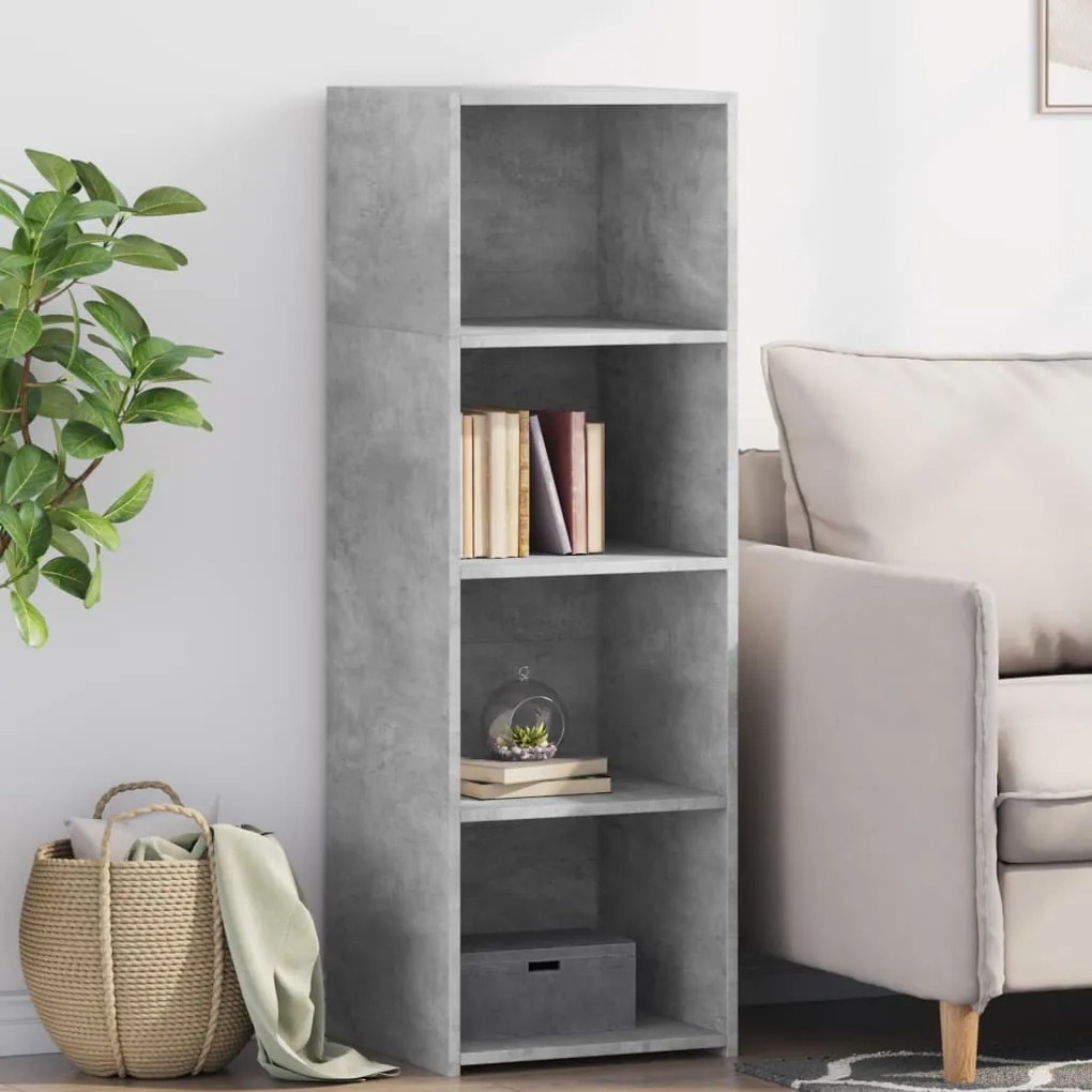 Skříň highboard betonově šedá 40 x 41 x 124 cm kompozitní dřevo
