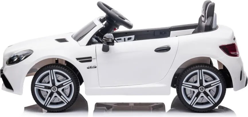 LEAN CARS Elektrické autíčko Mercedes SLC 300 LED MP3 bílé