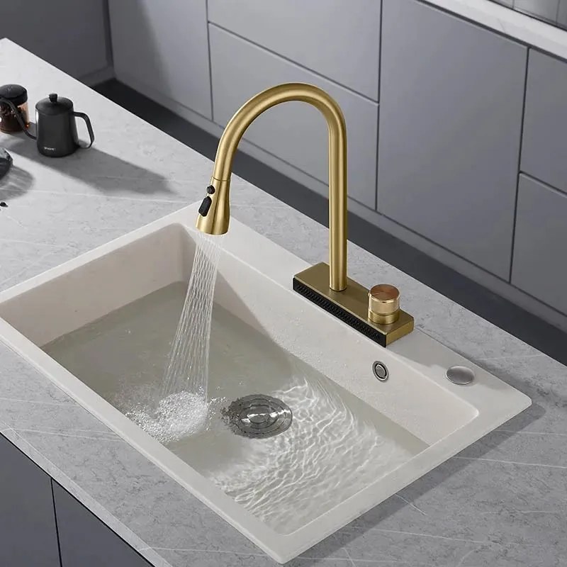 Rea Conor, kuchyňská baterie h-400, zlatá matná, REA-B6312