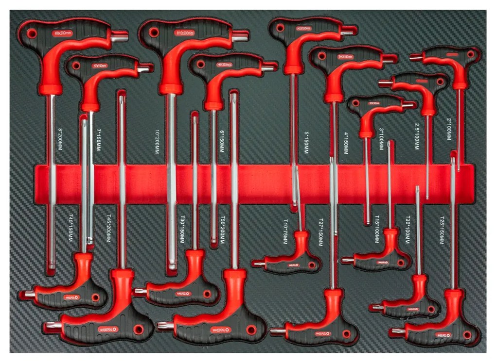 Dílenský vozík s nářadím | 12 zásuvek | Červený Matabro MB-TC05 | 542 ks