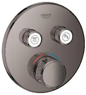 Grohe Grohtherm SmartControl - Termostatická sprchová baterie pod omítku, 2 ventily, Hard Graphite 29119A00