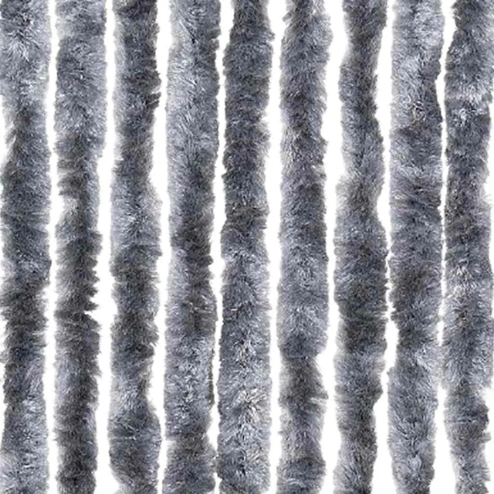 Závěs proti hmyzu stříbrný 90 x 220 cm Chenille 284286