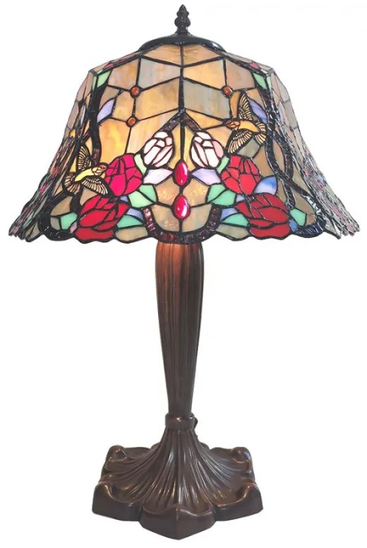 Stolní lampa Tiffany Elly – 42x58 cm