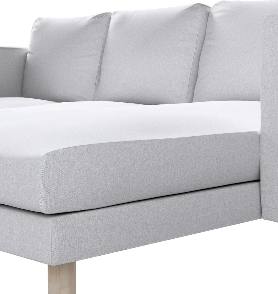 Potah na pohovku IKEA Norsborg 3-místná se šezlongem barva šedá látka pletený vzor