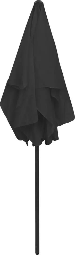 vidaXL Plážový slunečník 180 x 200 cm [314725] Barva: Černá