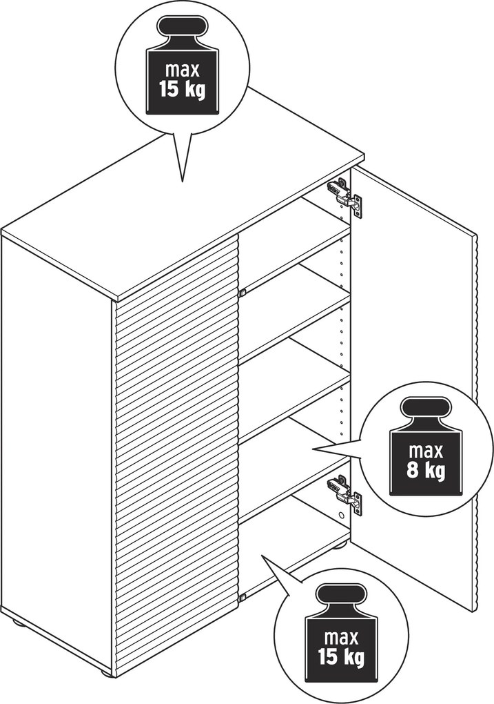 Tchibo - Botník - barva: bílá