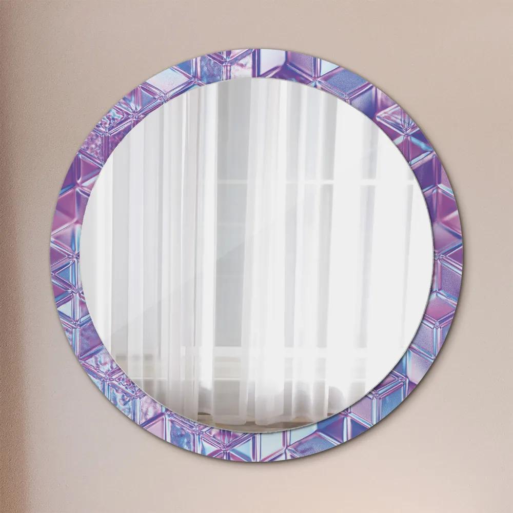 Kulaté zrcadlo s dekorem Abstraktní surrealizace fi 100 cm