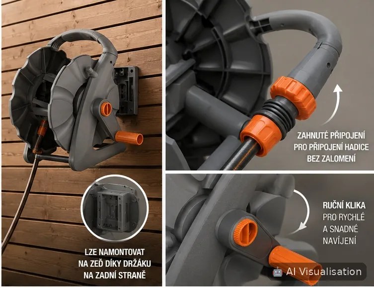 ASIST smart garden AR4NM-20 Naviják na hadici 20 m