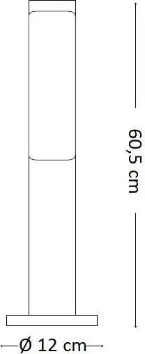 ILUX 172439 LED Venkovní sloupkové svítidlo Ideal Lux Etere PT1 antracite 172439 antracitové IP44 - IDEALLUX