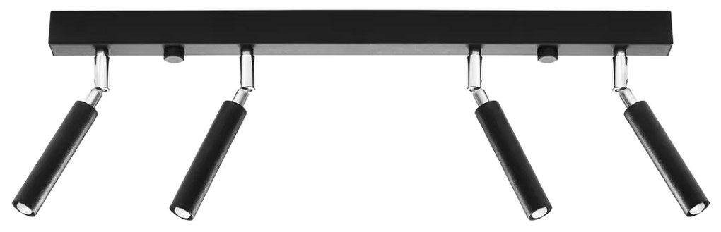 Sollux Lighting Stropní svítidlo EYETECH 4 Černá