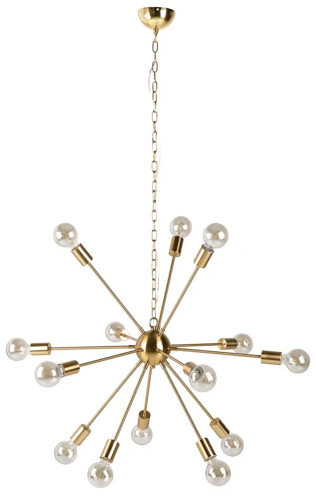 Designové závěsné svítidlo Daube 85 cm zlaté