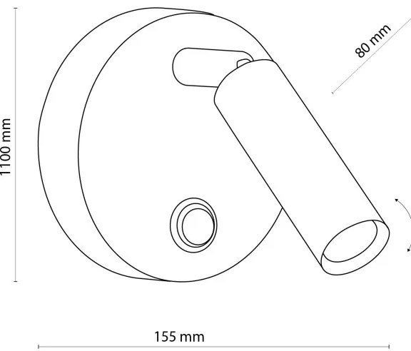 Nástěnné bodové svítidlo ENZO 1xG9/8W/230V zlatá