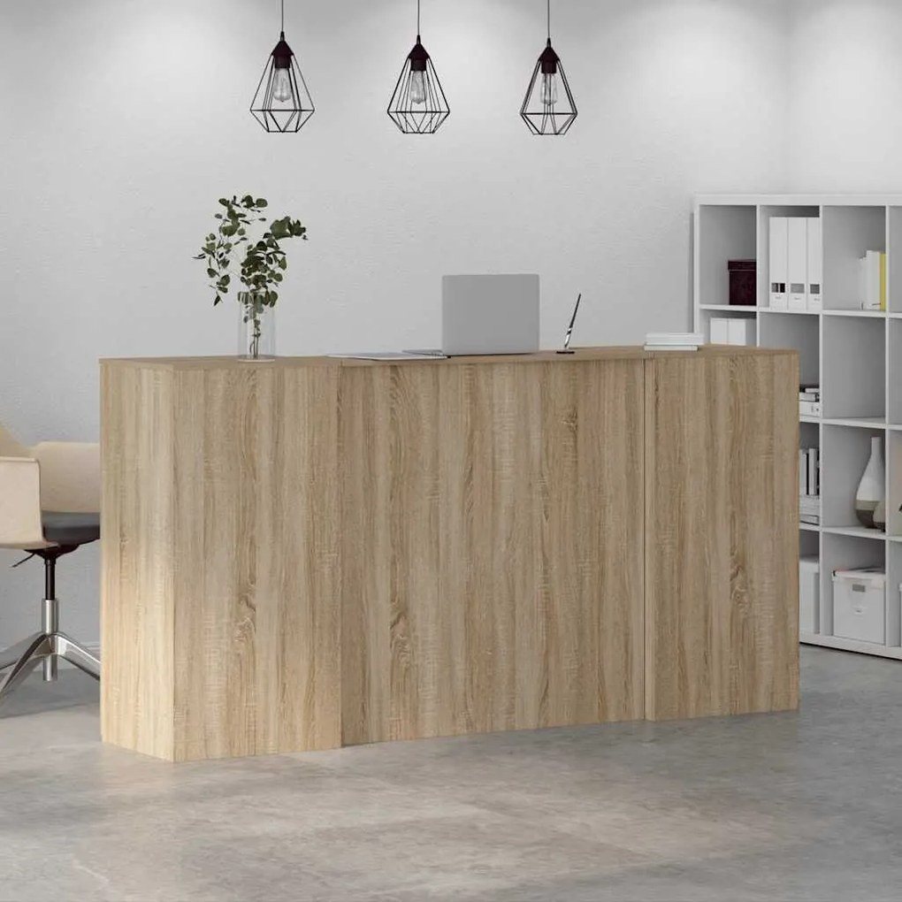 Recepční stůl dub sonoma 200x50x103,5 cm kompozitní dřevo 3324180