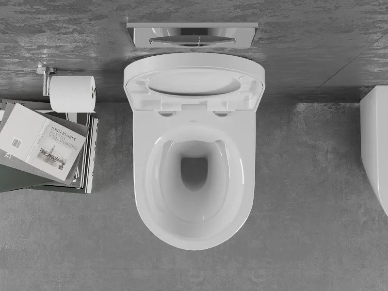 Mexen Lena Rimless závěsné WC se sedátkem s pomalým zavíráním, bílá - 30220200