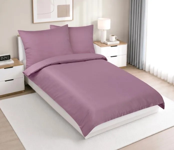 Bellatex Povlečení bavlněné satén LUX 140x200, 70x90 cm Burgundy