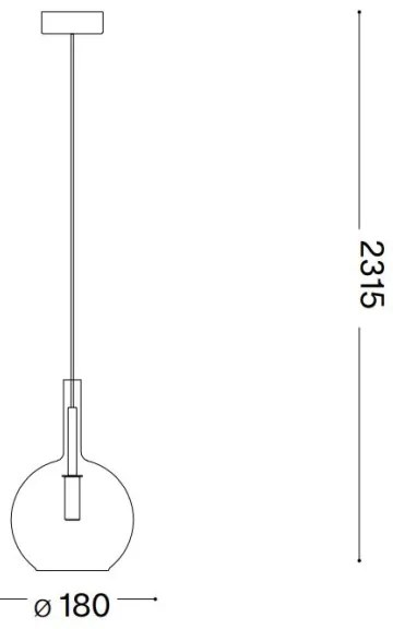 Ideal Lux - LED Lustr na lanku EMPIRE 1xG9/3W/230V