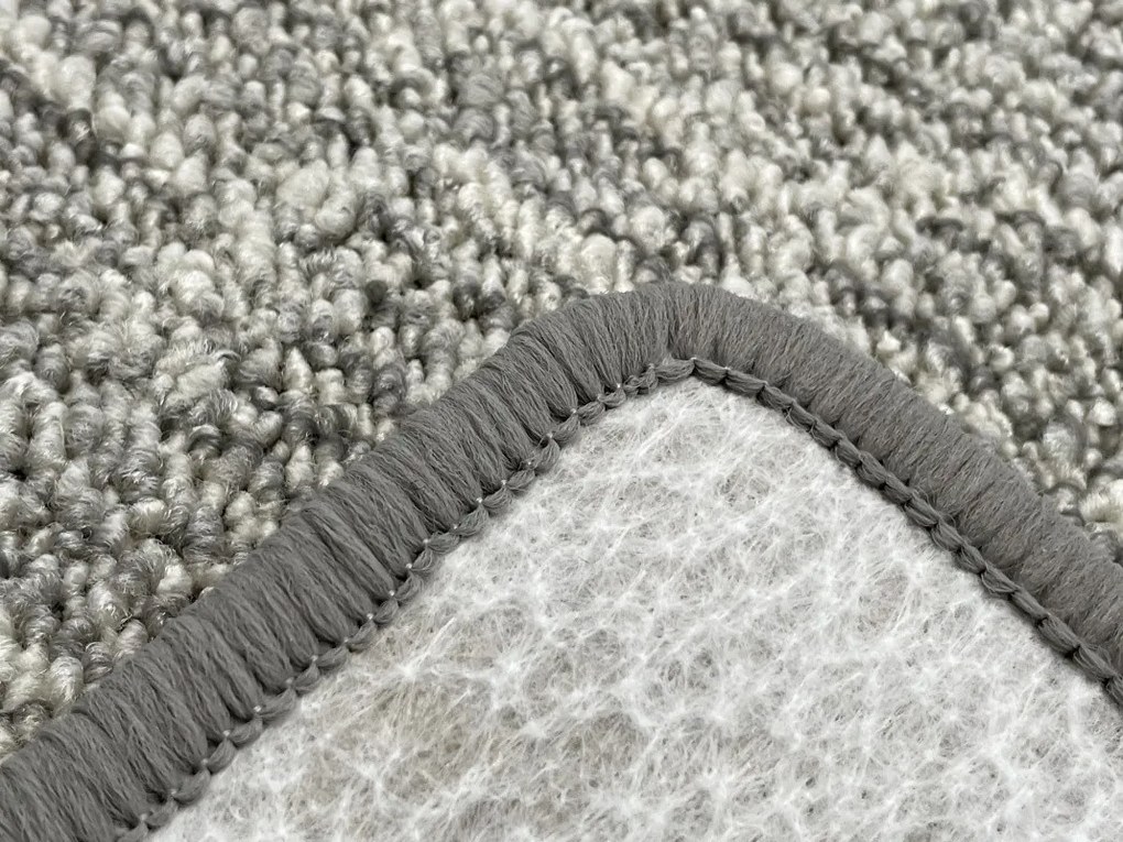 Vopi koberce Kusový koberec Alassio šedý - 57x120 cm
