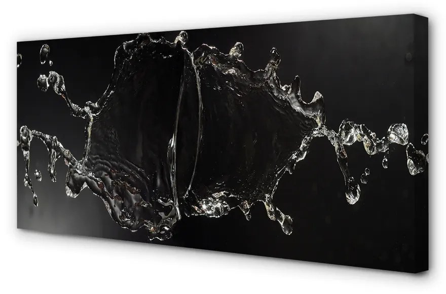 Obrazy na plátně Tryskání vodní kapky 125x50 cm