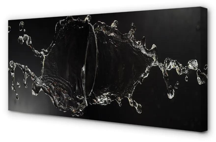 Obrazy na plátně Tryskání vodní kapky 140x70 cm