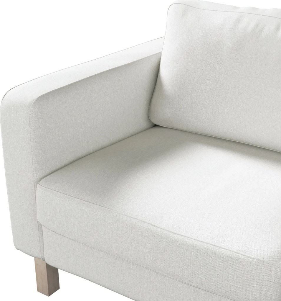 Potah na pohovku IKEA Karlstad 2-místná, nerozkládací, krátký barva krémová látka pletený vzor