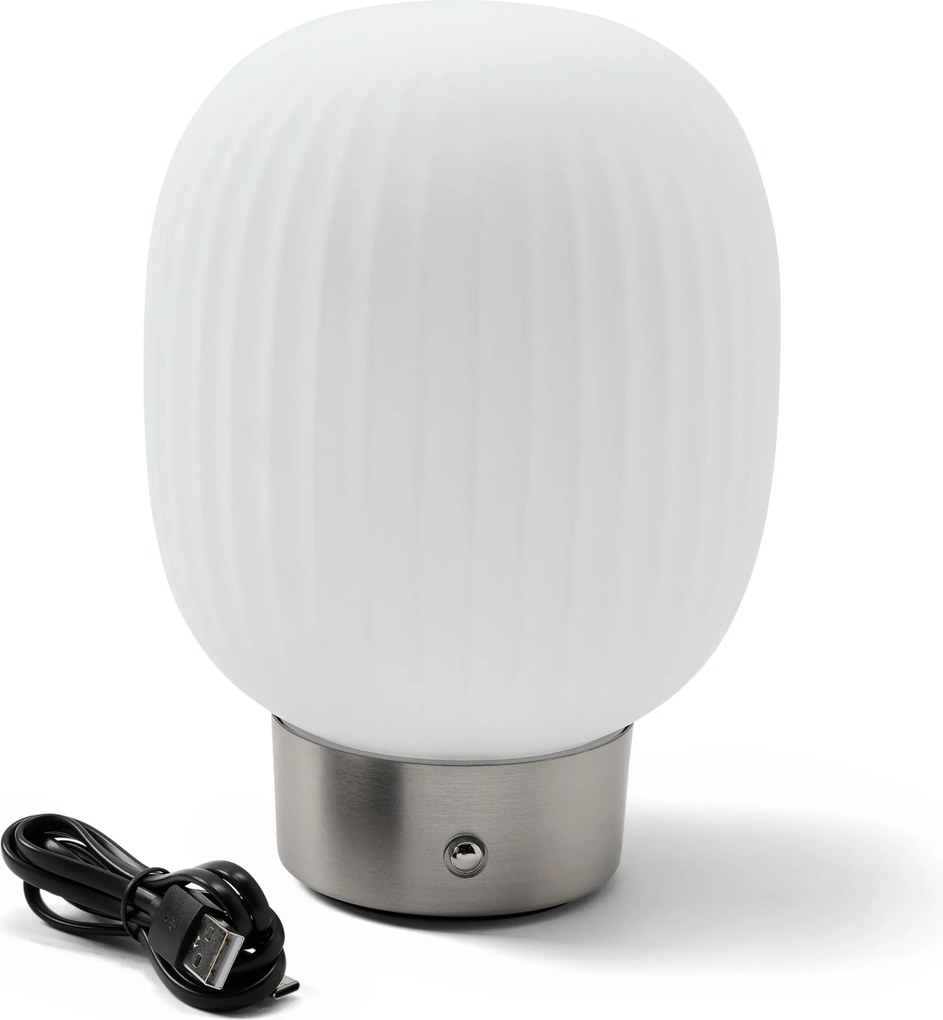 Tchibo - LED dobíjecí stolní lampa se skleněným stínítkem