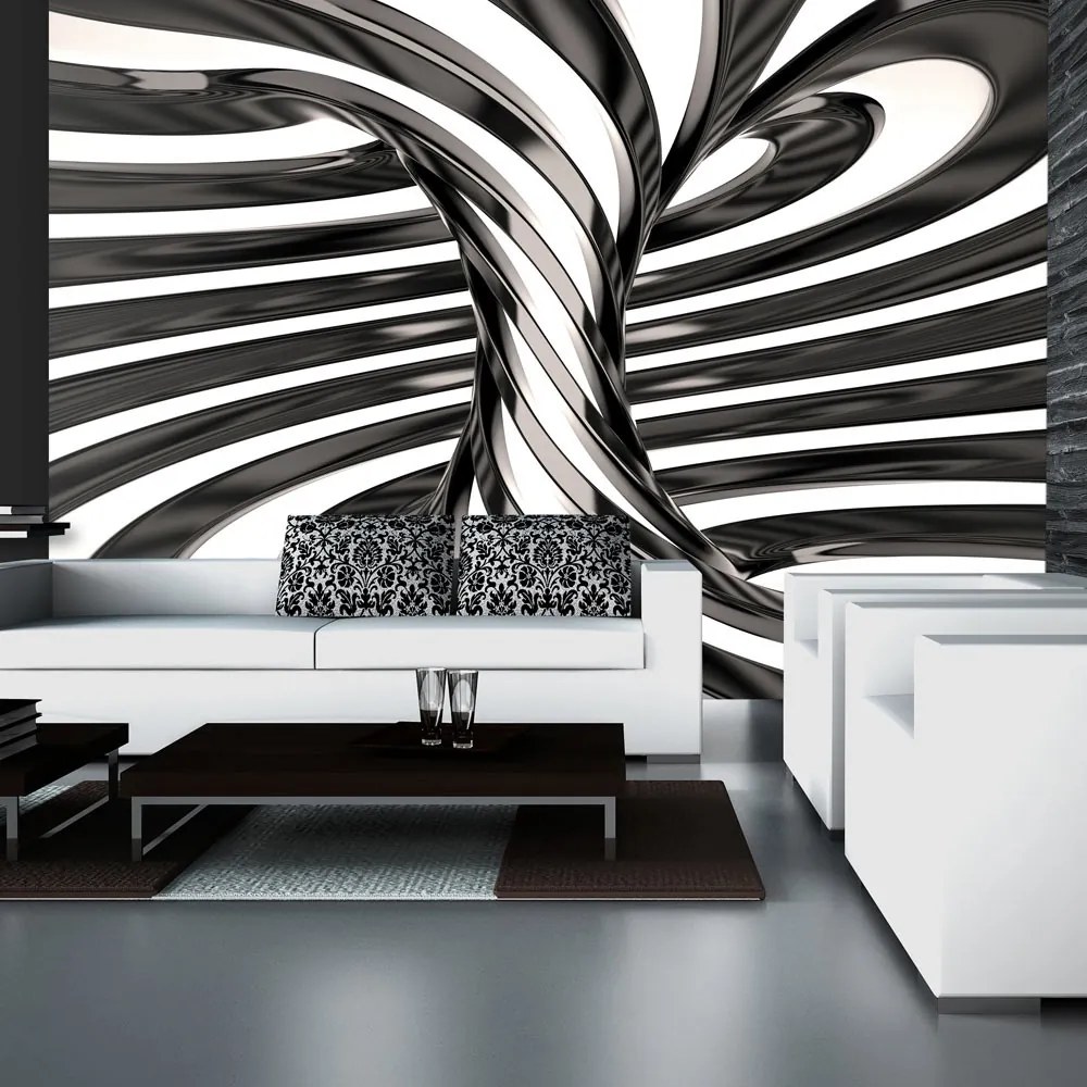 Fototapeta - Black and white swirl