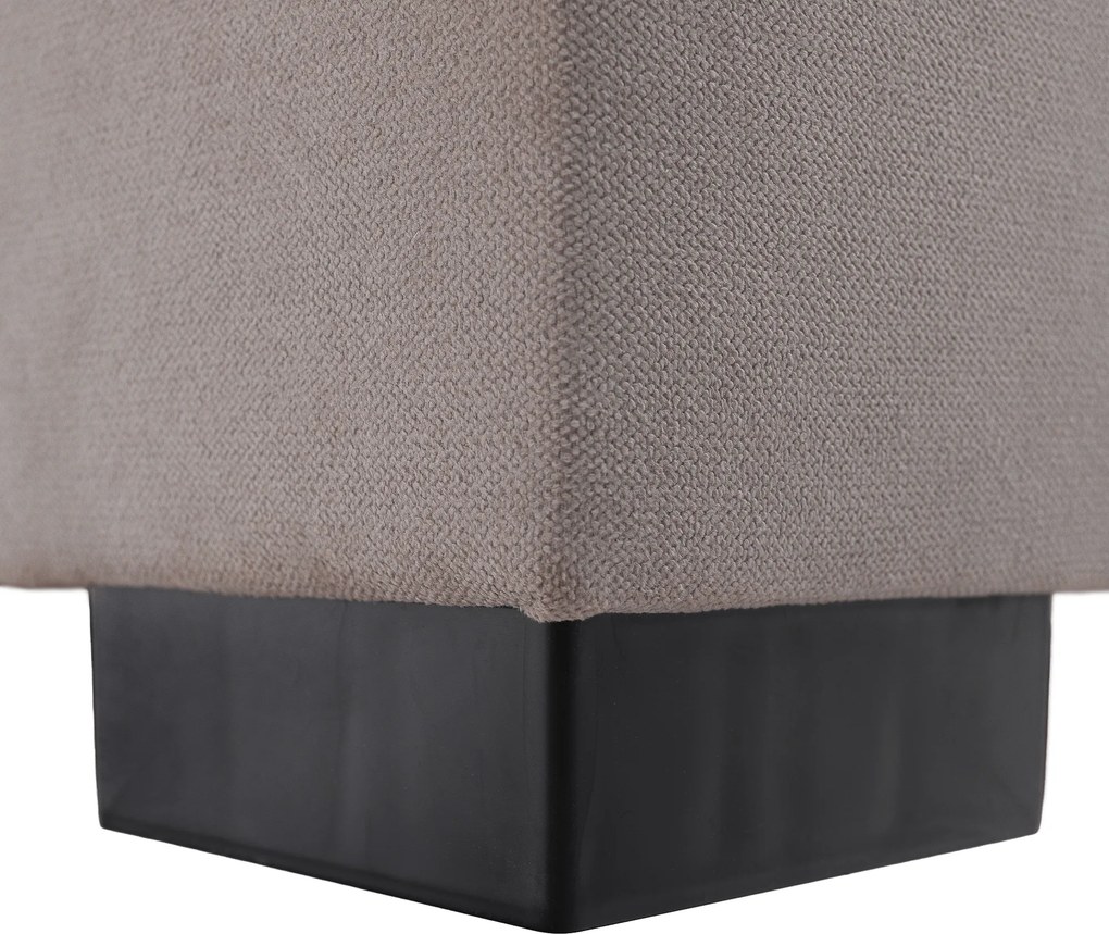Boxspringová pocketová postel, 200x200, šedohnědá Taupe, APRIL