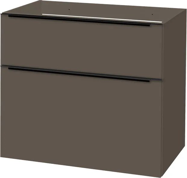 Mereo Mereo, Mailo, koupelnová skříňka 81 cm, bílá, dub, antracit, CN561SB