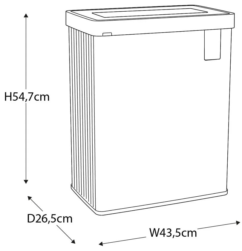Modrý odpadkový koš na tříděný odpad z recyklovaného plastu 54 l Verto Recycle – Curver