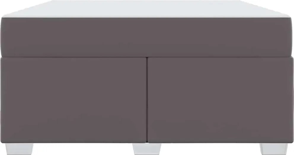 Rám postele Šedá 140 x 200 cm PVC 3399240