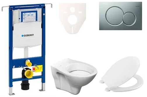 Cenově zvýhodněný závěsný WC set Geberit do lehkých stěn / předstěnová montáž + WC Ceramia S-Line Pro 111.355.00.5NR3