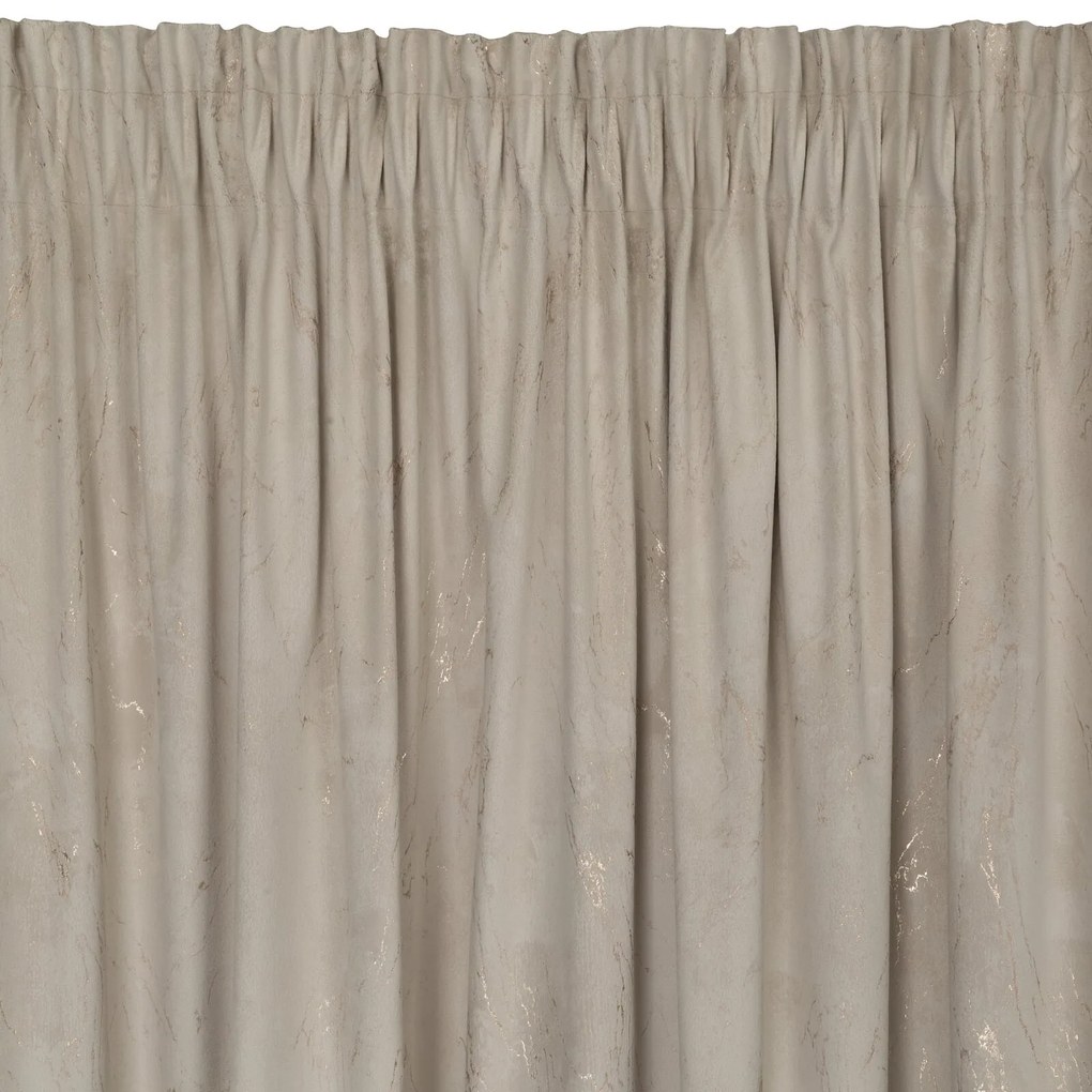 ZATEMŇOVACÍ ZÁVĚS NA PÁSCE NADIA 140X300 CM BÉŽOVÁ