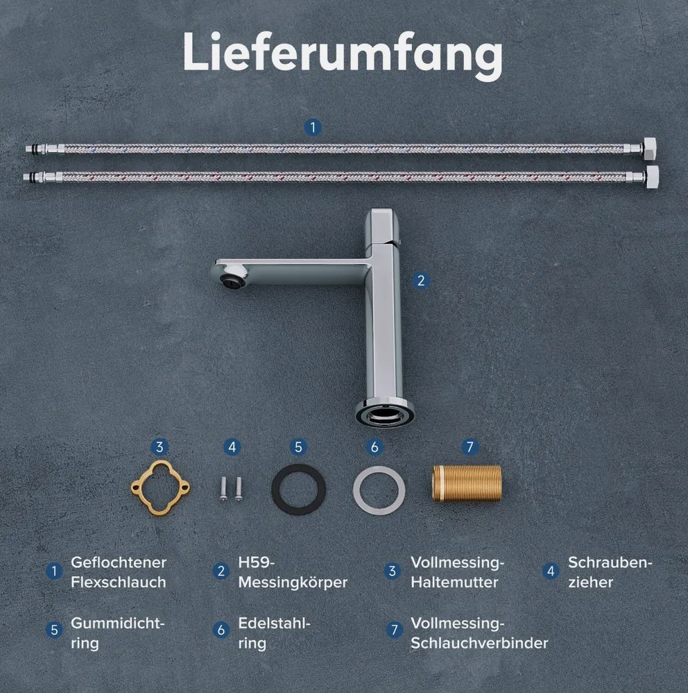 design umyvadlová baterie DOPORRO WAO 2