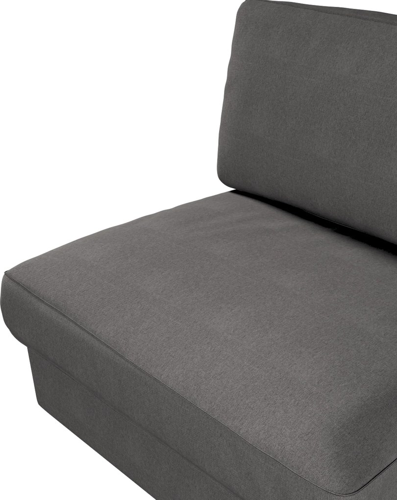 Potah na neskládací křeslo IKEA Kivik barva šedá látka pletený vzor